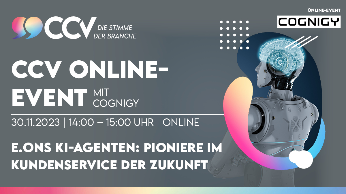 CCV-Online-Event mit Cognigy - CCV
