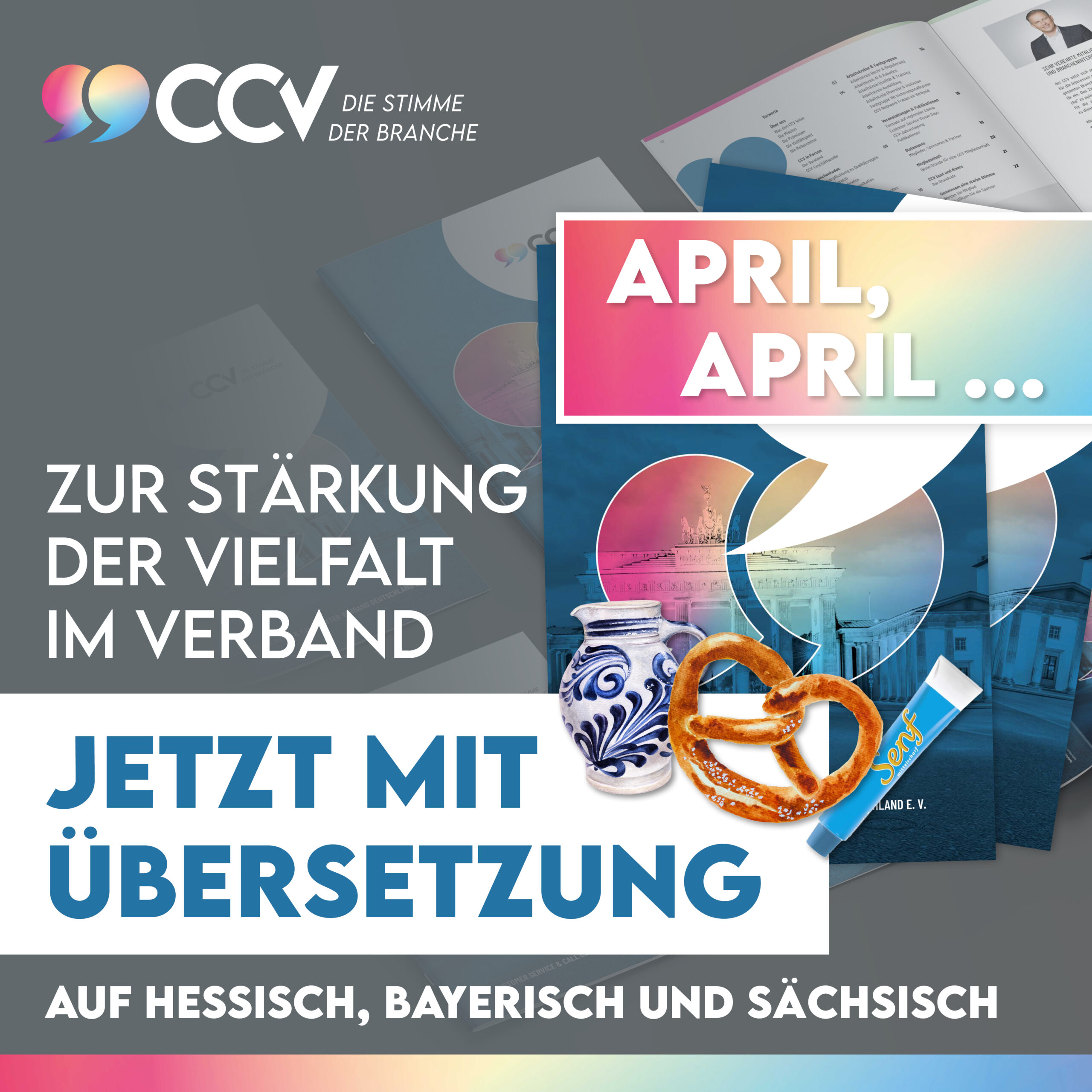 April, April: CCV-Broschüre nicht nur auf Hochdeutsch - CCV
